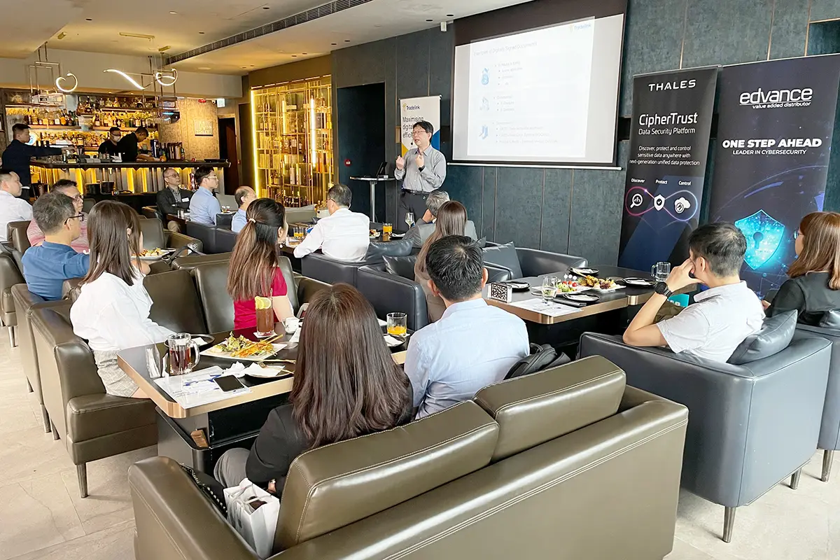 Tradelink, Thales and Edvance co-hosted reception on "Enhance Data ...
